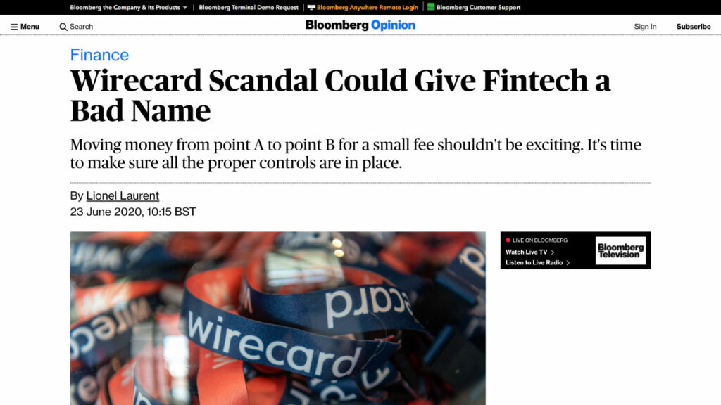 Scandal Could Give Fintech A Bad Name Resources Dai Magister